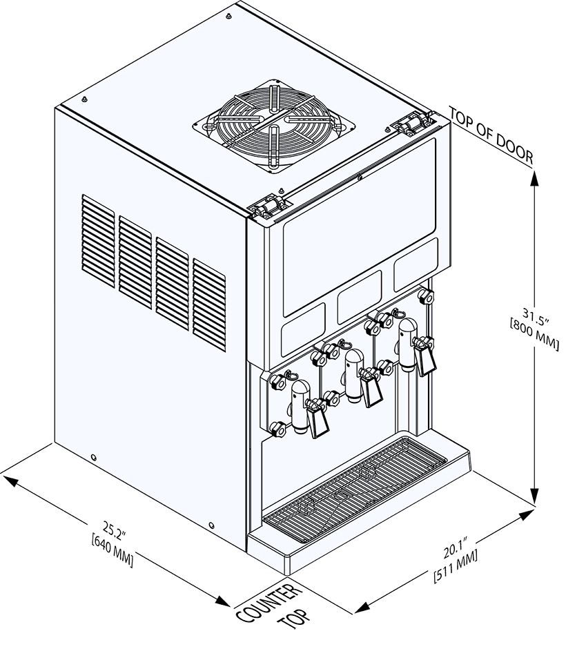 Frozen Beverage Dispensing Machines | 37X Series | FBD