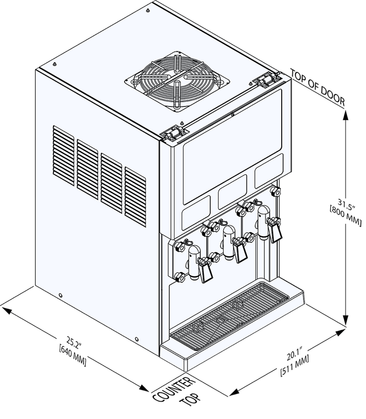 Frozen Beverage Dispensing Machines | 37X Series | FBD